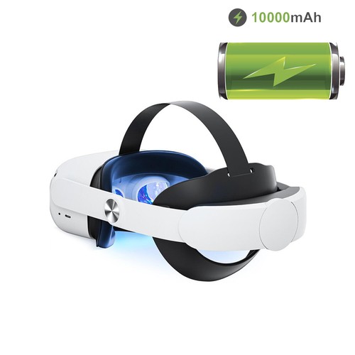 For Oculus Quest 2 Headset Band Head Strap VR Elite Meta with 10000mAh ...