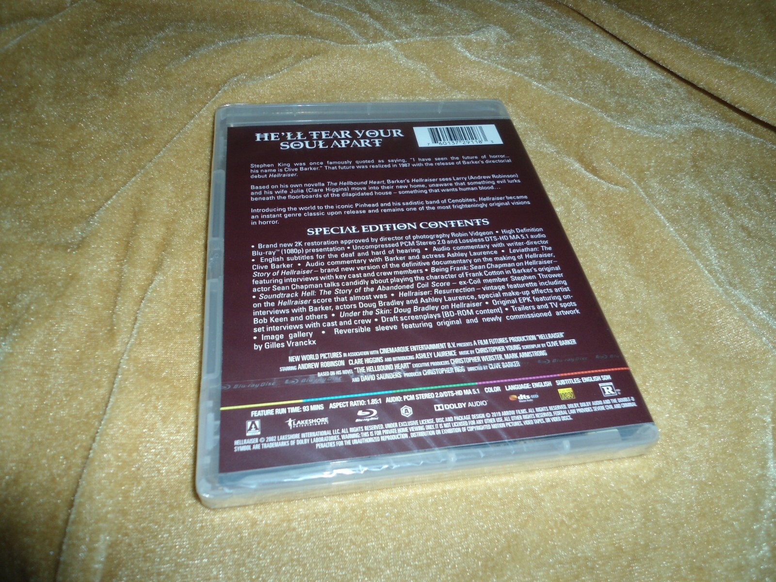 Hellraiser (1987) [Blu-ray] Arrow Video 760137291183| eBay