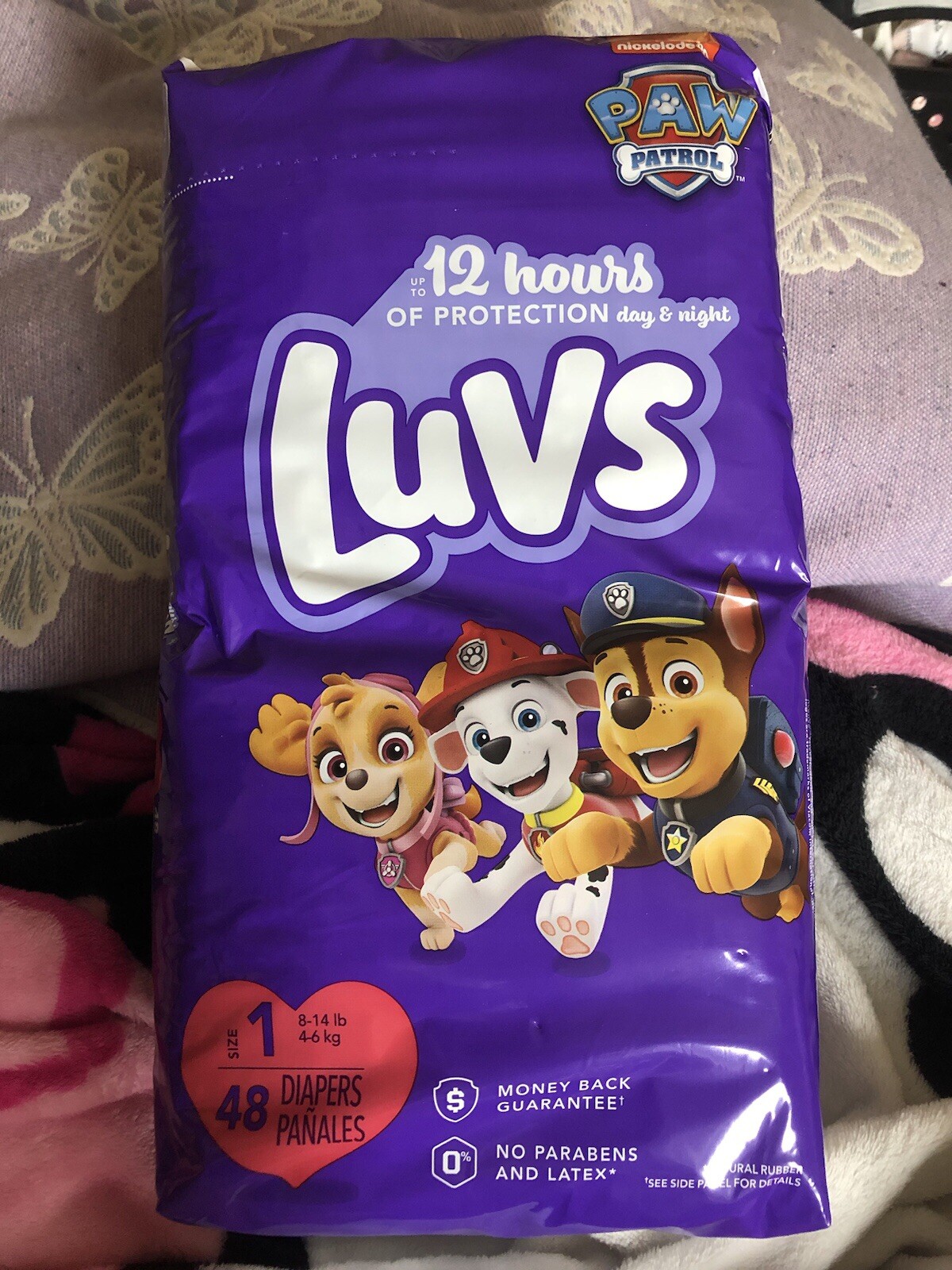 Luvs Diapers Nickelodeon Paw Patrol 12 Hours Of Protection Size 1, 48 ...