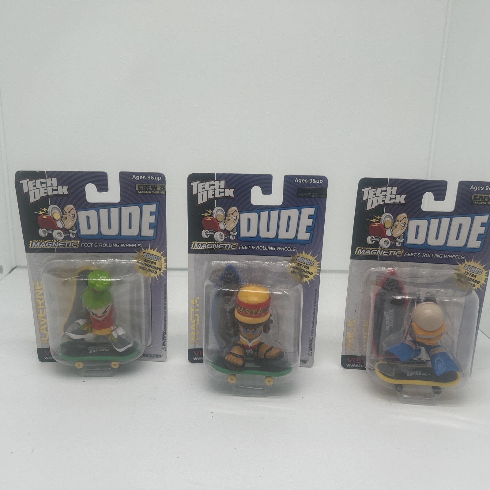 Tech Deck Dude Laverne #067, Rasta #44, Rick #58 Series Crew 8 | eBay