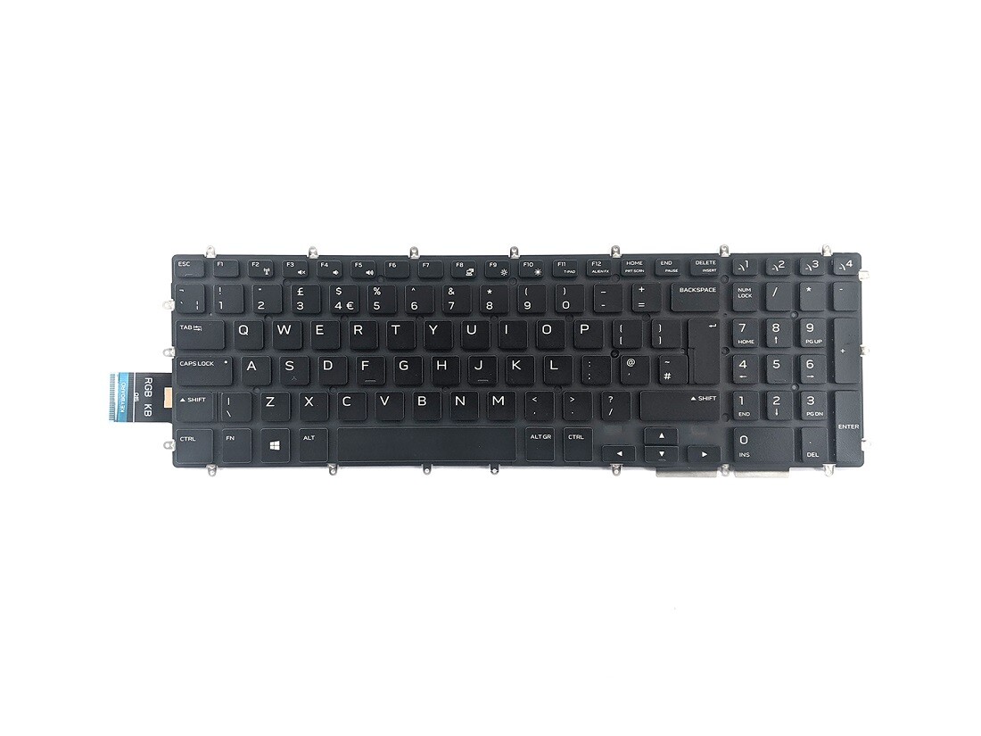 Genuine DELL Alienware M15 M17 R1 UK Keyboard 4 zone RGB BACKLIT £ Key ...