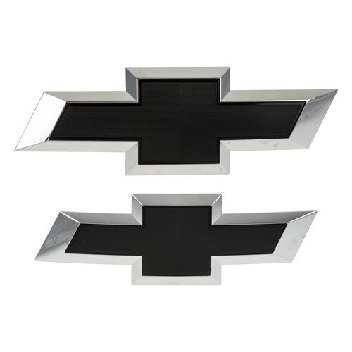 OEM NEW 15-18 Colorado Bowtie Emblem Set Black w/Chrome Trim Front Rear ...