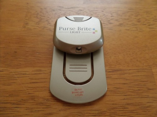 Purse Brite Lite Light LED Battery Powered As Seen On TV Lamp Click ...