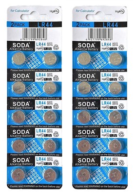 20 pcs LR44 AG13 357A 303 A76 L1154 1.55V Alkaline Battery HEXBUG SODA ...