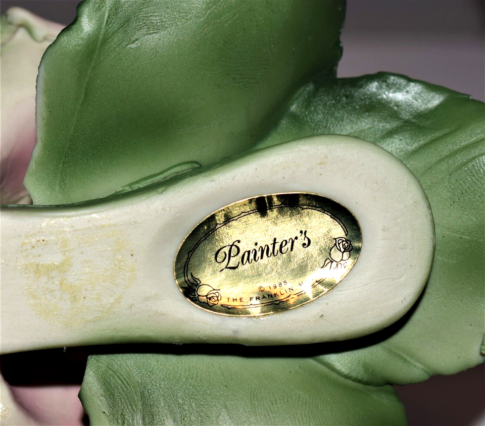 Franklin Mint ceramic rose, Capodimonte ceramic roses, Italian made ...