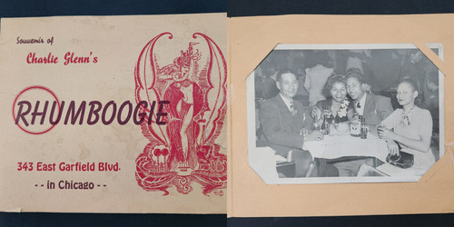 1945 vintage CHARLIE GLENN'S RHUMBOOGIE chicago SOUVENIR PHOTO african ...