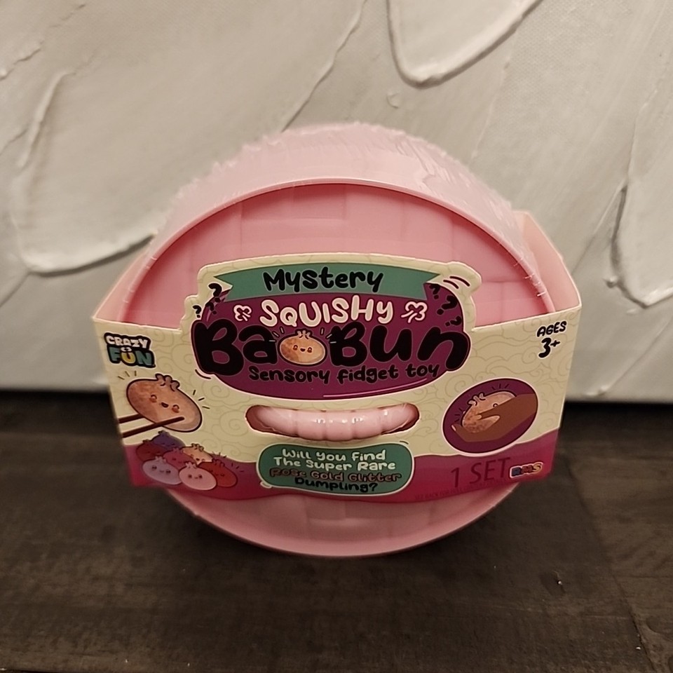 RMS Squishy Bun Mystery Fidget Art Toy Super Rare Pink Glitter Dumpling ...