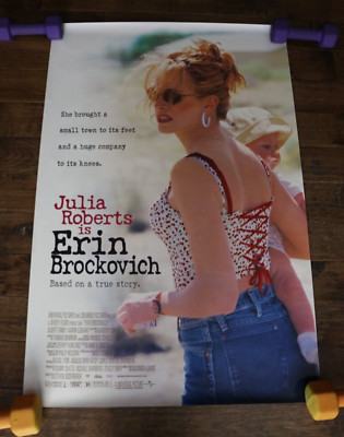 VINTAGE Erin Brockovich 2000 Original Movie Poster 27x40 Rolled Double ...