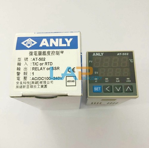 1PCS New For ANLY AT-502 Temperature Controller AT502 3A 250VAC 100 ...