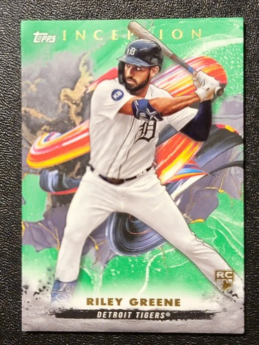 2023 Topps Inception Baseball #97 Riley Greene RC Green Parallel Rookie ...