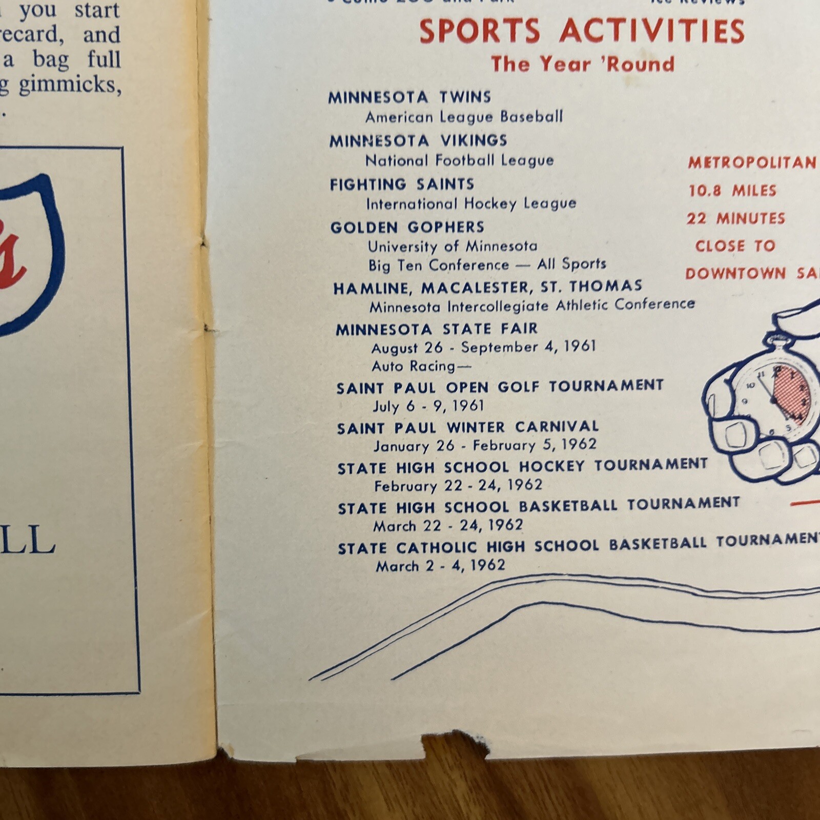 1961 Minnesota Twins First Home Game Series Program v Senators - Scored ...