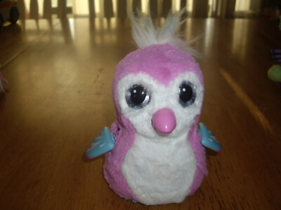 EUC Hatchimals Penguala Interactive Penguin Pink White 6" Eyes Light | eBay