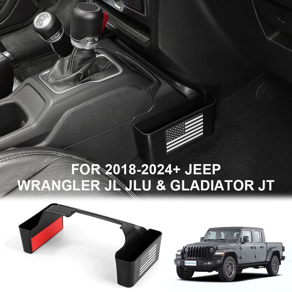 For 2018-2025 Jeep Wrangler JL Console Shifter Storage Box Gear Shift ...