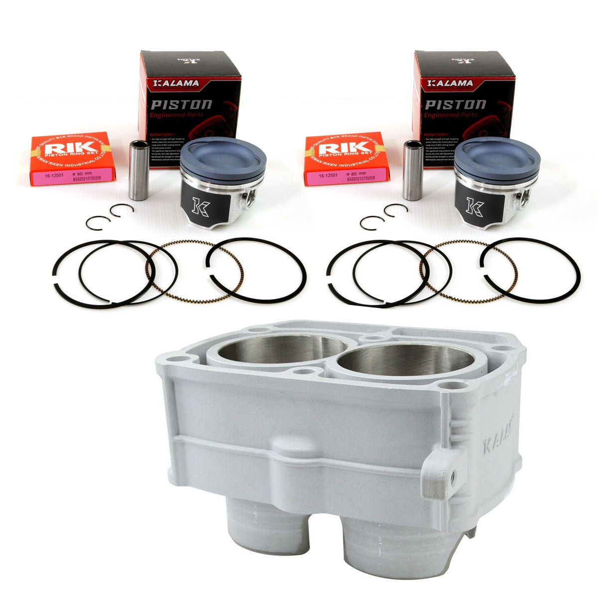 80 mm Cylinder Piston & RIK Ring assembly for Polaris Ranger 700 05-09 ...