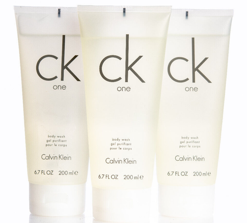 3x CK One Shower Gel for men, 200ml, Calvin Klein One shower gel body ...