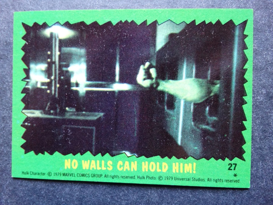 1979 Topps The Incredible Hulk TV Show Card Complete Your Set You U ...