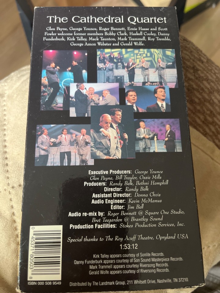 A Reunion by The Cathedral Quartet (VHS Homeland) Southern Gospel~Kirk ...