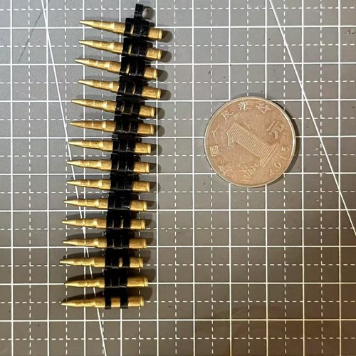 1/6 Scale Soldier Metal 50 Caliber Bullet Chain Model for 12'' Figure ...