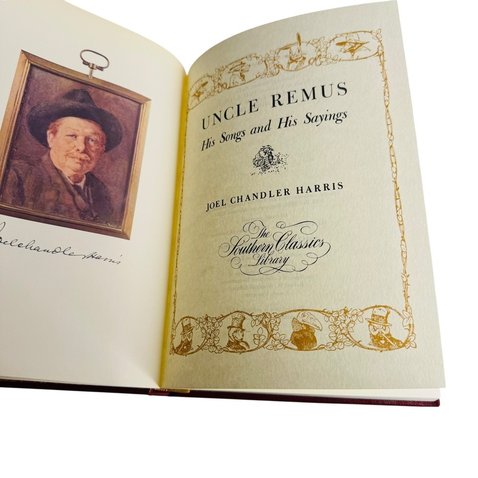 Uncle Remus Book Joel Chandler Harris Southern Classics Library Special ...