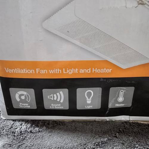 NuTone 665RP 70 CFM Ceiling Exhaust Fan with Light Heater for sale ...