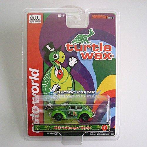 AUTO WORLD '66 VW Volkswagen Beetle "Turtle Wax" Thunderjet Ultra-G HO ...