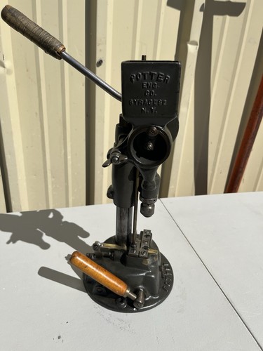 Potter Duplex Reloading Press Machine 1930s To 40 Era Cast Powder ...