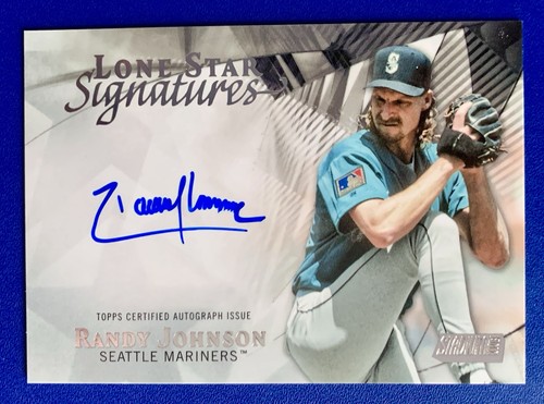 2022 Topps Stadium Club Lone Star Signatures Randy Johnson /25 Mariners ...