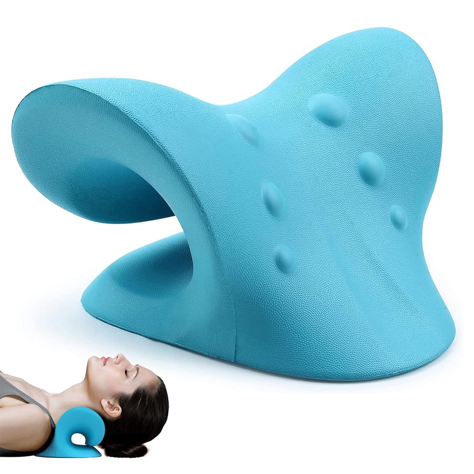 Neck Cloud Cervical Neck Stretcher Pillow Traction Device Pain Relief ...