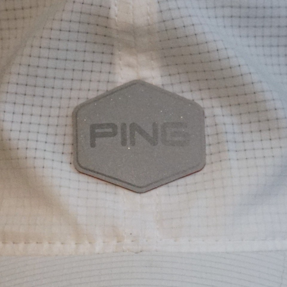 Ping White Lightweight Silver Ping Patch Front Runner Cap Hat Men’s OSFM | eBay