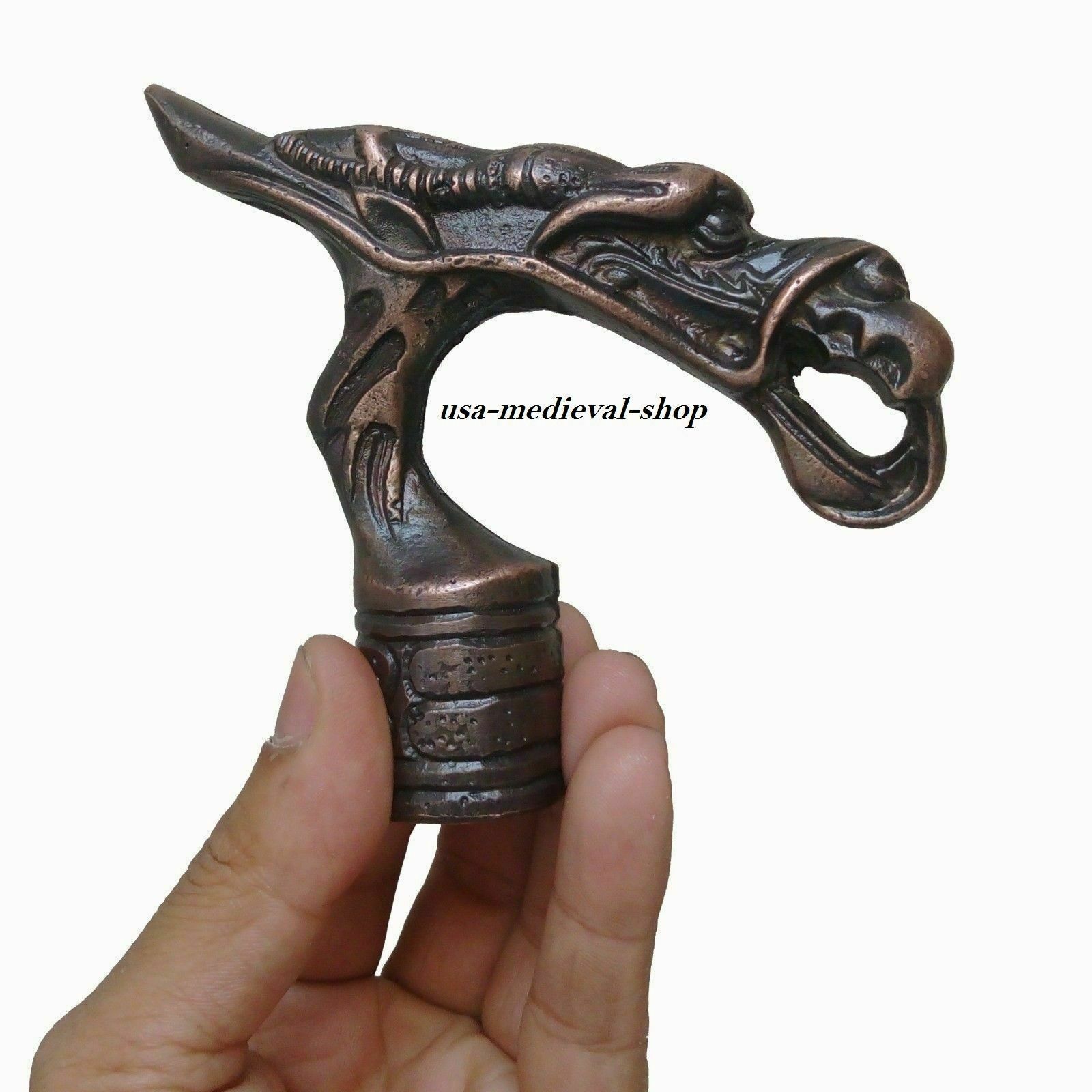 Vintage Antique Dragon Head Handle only For Cane Walk… - Gem
