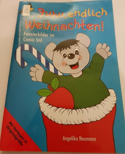 Juhu, endlich Weihnachten (26) Fensterbilder im Comic-Stil | eBay.de