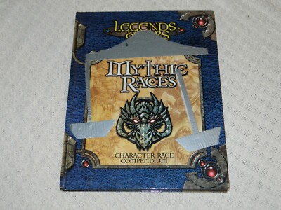 Legends and Lairs Mythic Races Character Race Compendium Hardcover Book ...