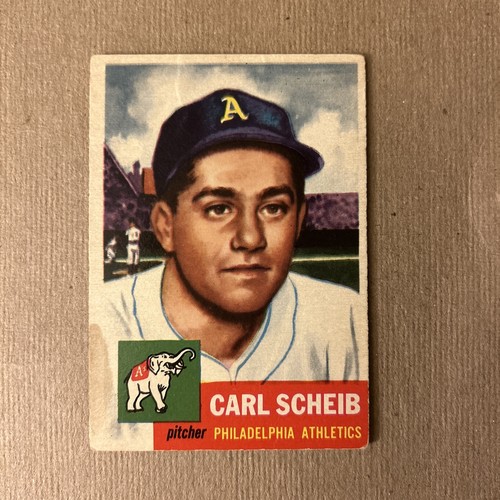 1953 Topps Baseball Carl Scheib Philadelphia Athletics Card #57 | eBay