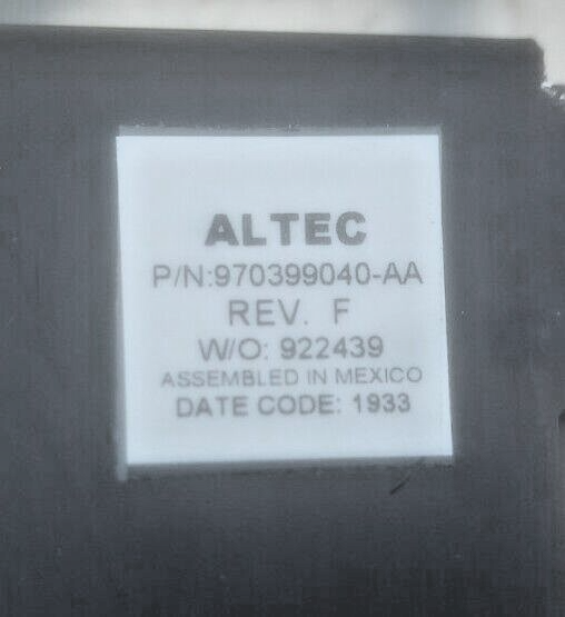 Altec 970399040-AA Outrigger Control Box 922439 for sale online | eBay