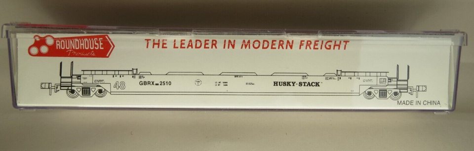 Roundhouse N Scale 8471 HUSKY STACK Well Car - Trailer Train | eBay