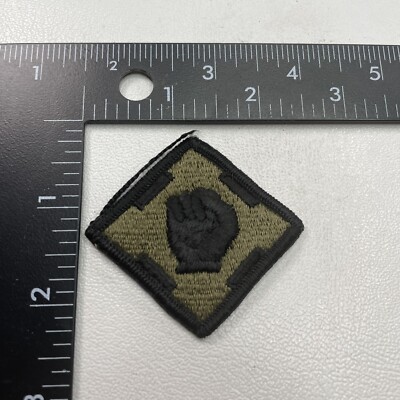 Black On Green FIST Patch 23AI | eBay