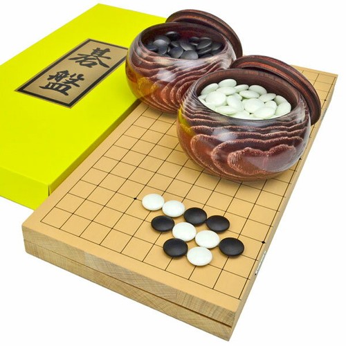 Folding Go Board Set (Fits 7‑Size Stones) Glass Stones, Extra-Large ...