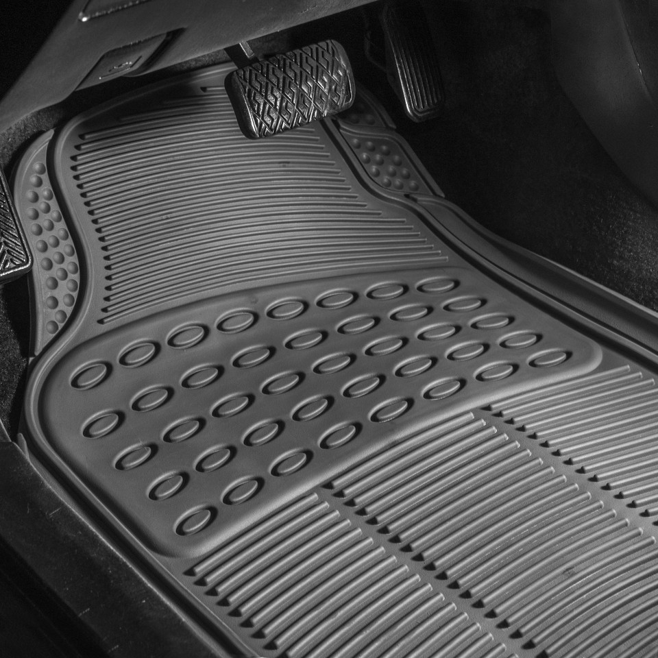 FH Group Universal Fit Trimmable Rubber Cars Floor Mats - Front Mats ...