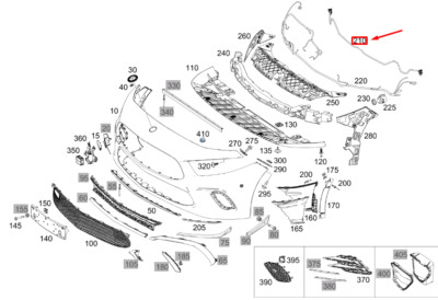 MB A W177 Front Pedestrian Protection Pressure Sensor A1779051006 NEW ...
