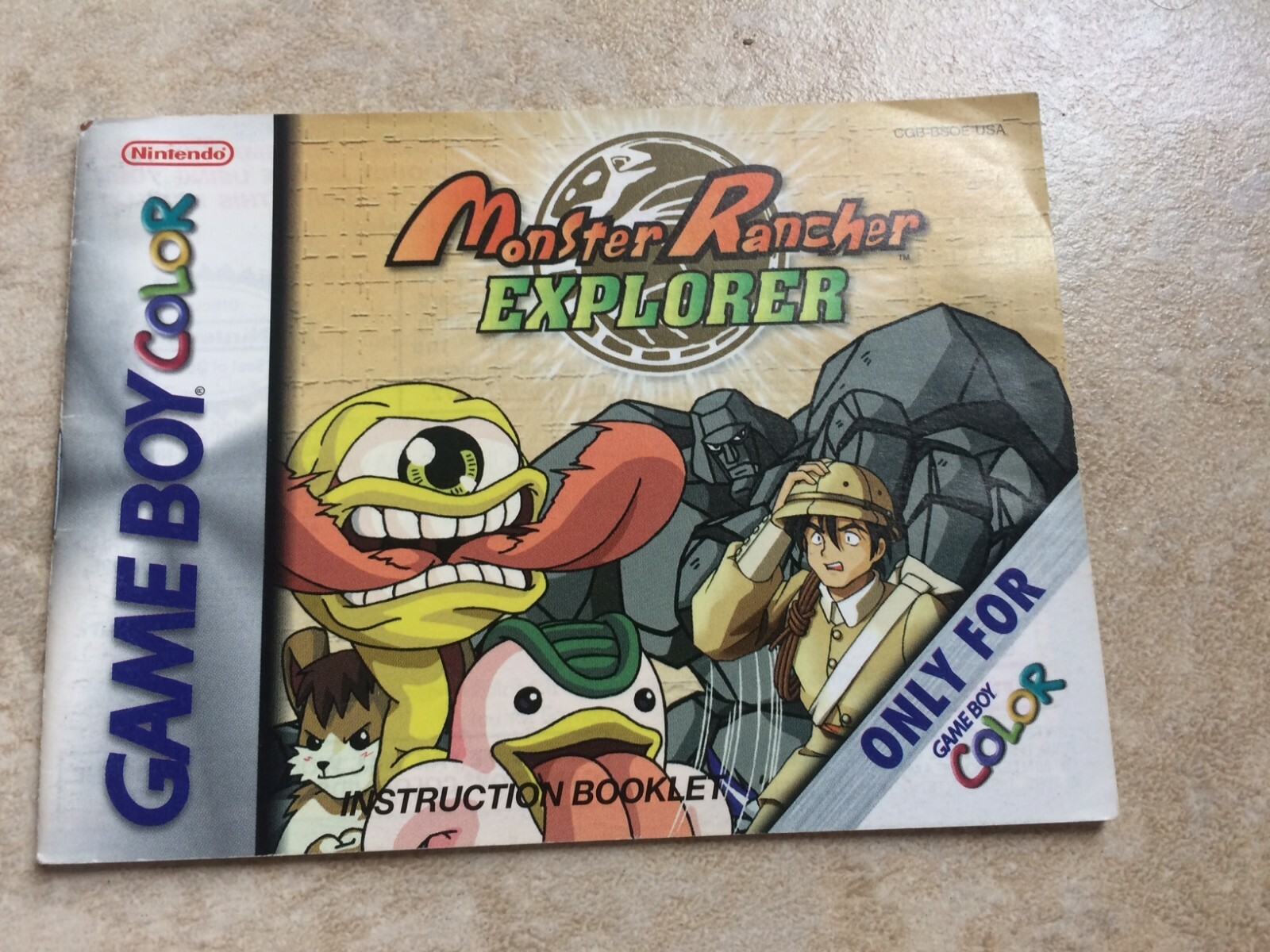 Monster Rancher Explorer Manual Nintendo Gameboy Color GBC Game Boy | eBay