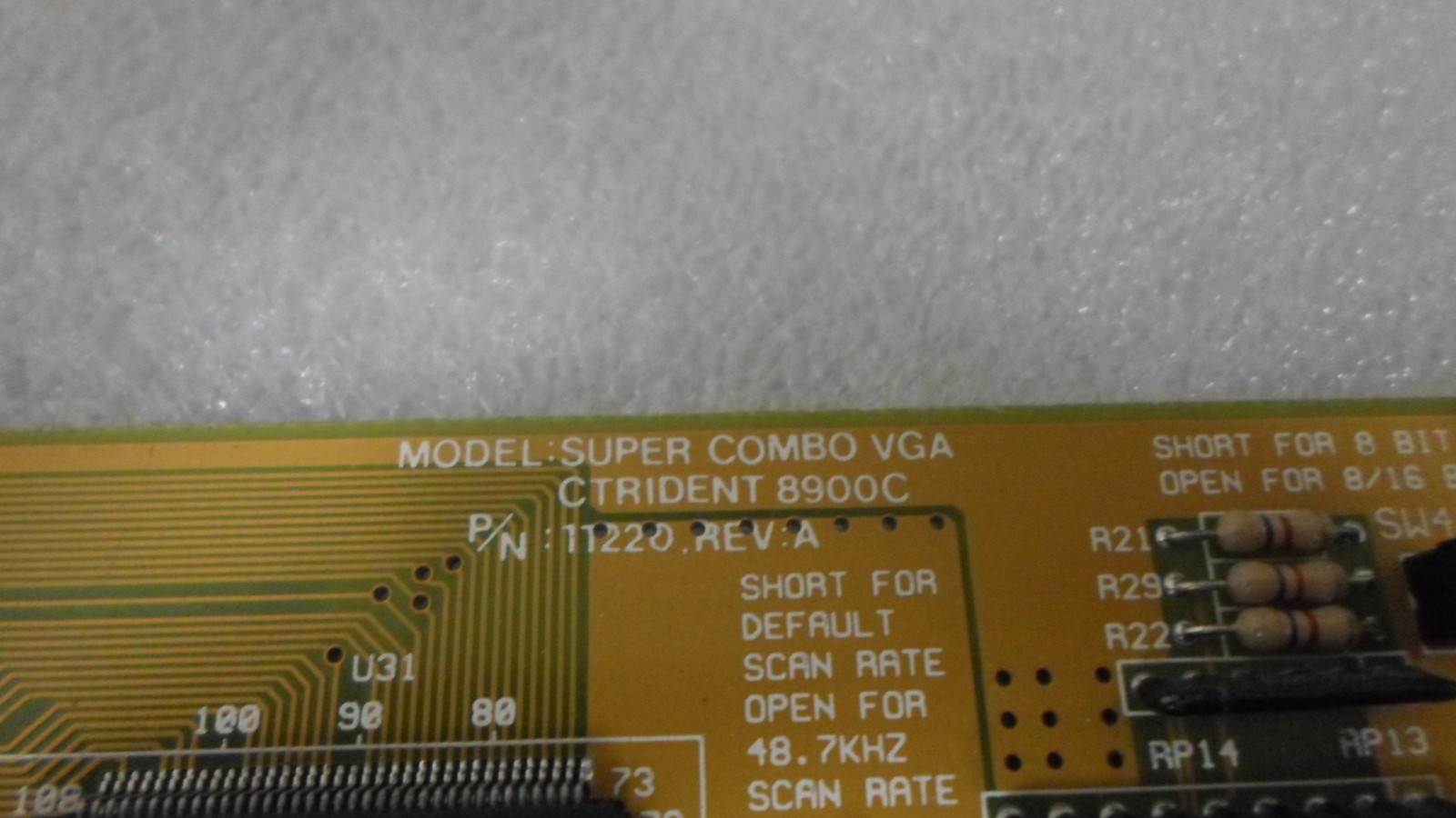 TRIDENT 8900C 11220 REV:A VIDEO CARD | eBay