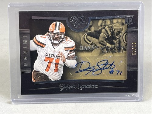2015 Panini Black Gold Gilded Signatures 01/49 Danny Shelton Rookie ...