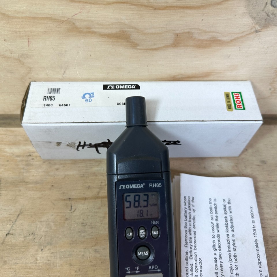 OMEGA RH85 Digital Thermo Hygrometer - Humidity Tester | eBay
