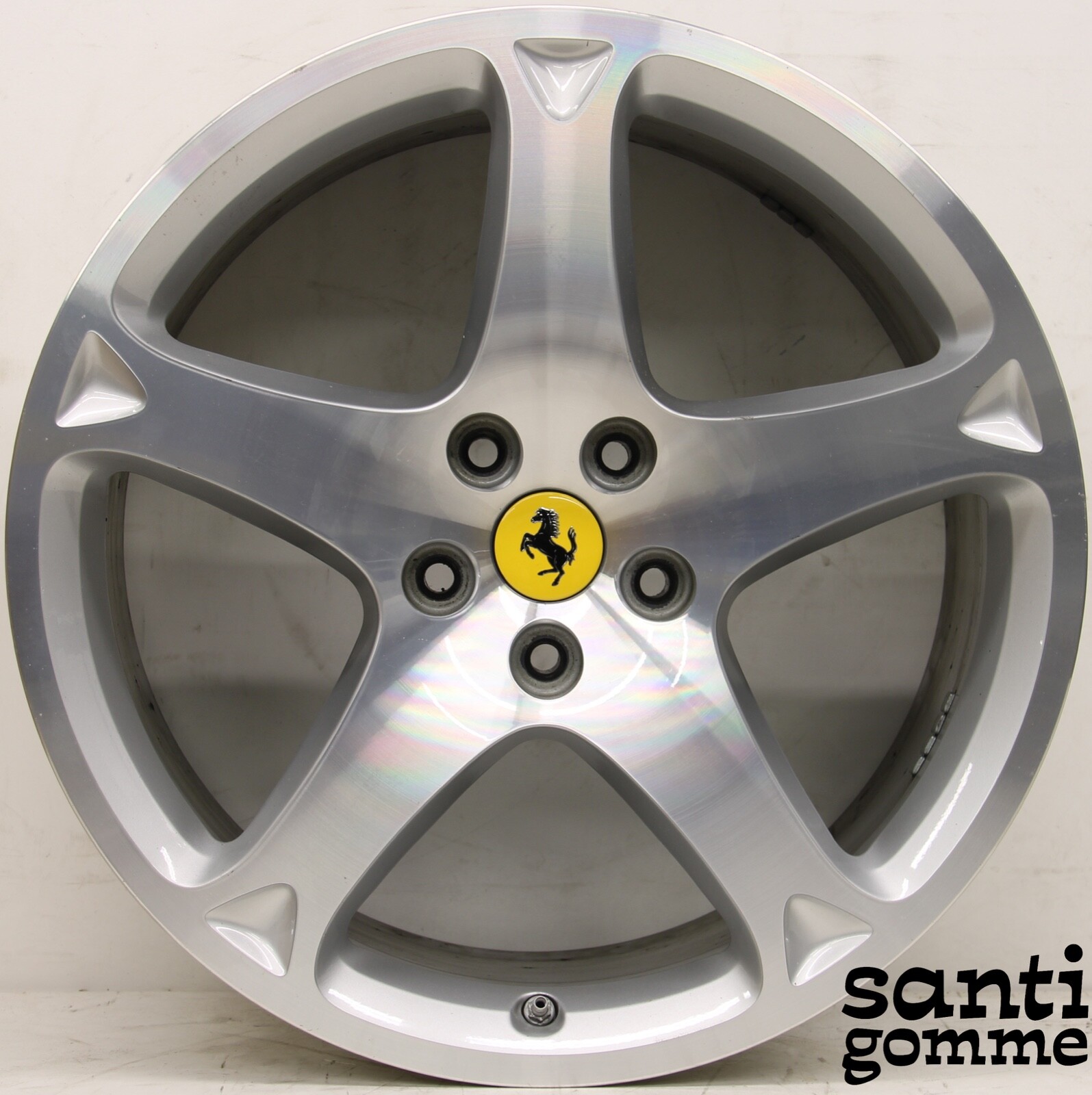4 Rims Ferrari California 19" Original New Silver Diamond 246441 246442 ...