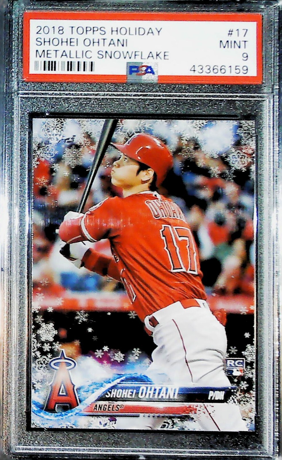 2018 TOPPS HOLIDAY MEGA METALLIC SNOWFLAKE HMW17 SHOHEI OHTANI ROOKIE ...