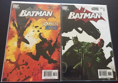 Batman #646, 647 NM 1st Printings Red Hood Jock Covers 2005 Winick DC ...