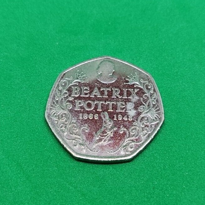 Rare 50p Coins Fifty Pence Commemorative Circulated Beatrix Potter ...