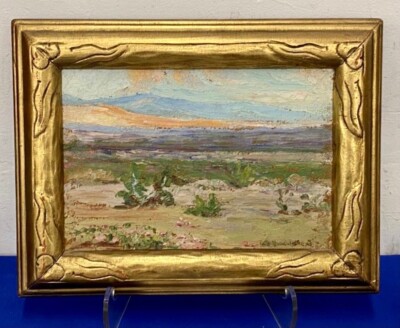 "THE LAST GLEAM" Ida Iserman Randall Bolles ORIGINAL OIL On BOARD ...