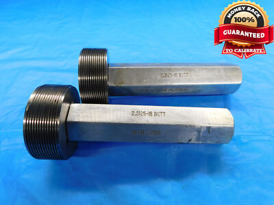2 5/16 16 BUTT / BUTTRESS THREAD PLUG GAGE 2.3125 GO NO GO PDS = 2.2750 ...