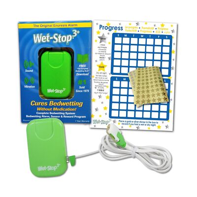 Wet-Stop 3 Green Bedwetting Enuresis Alarm with Loud Sound and Strong ...